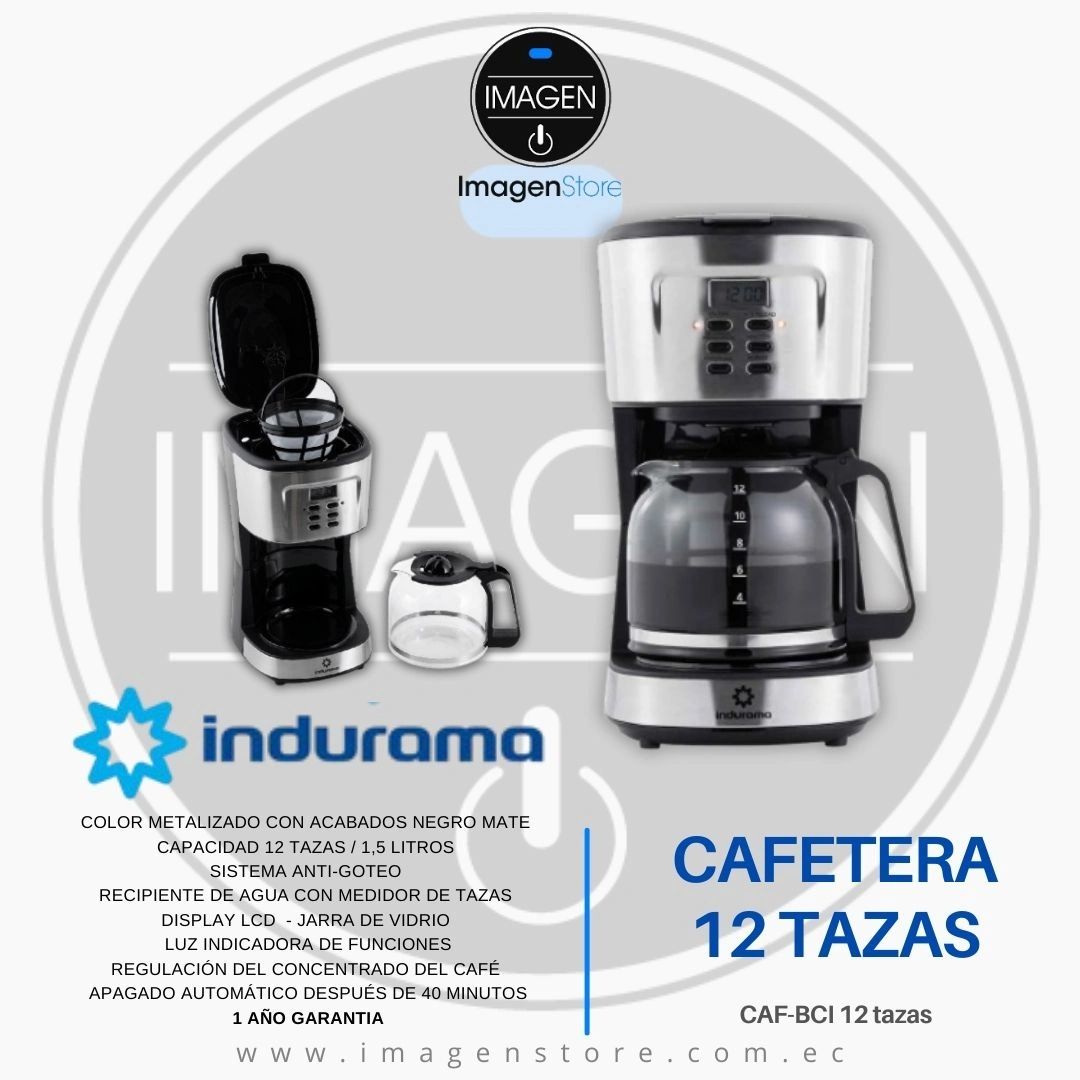 Cafetera Indurama CAF-BCI 12 tazas